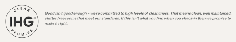 IHG Clean Promise - 인터컨티넨탈 그룹의 새로운 호텔 청소정책 - Fly with Moxie Travel Blog