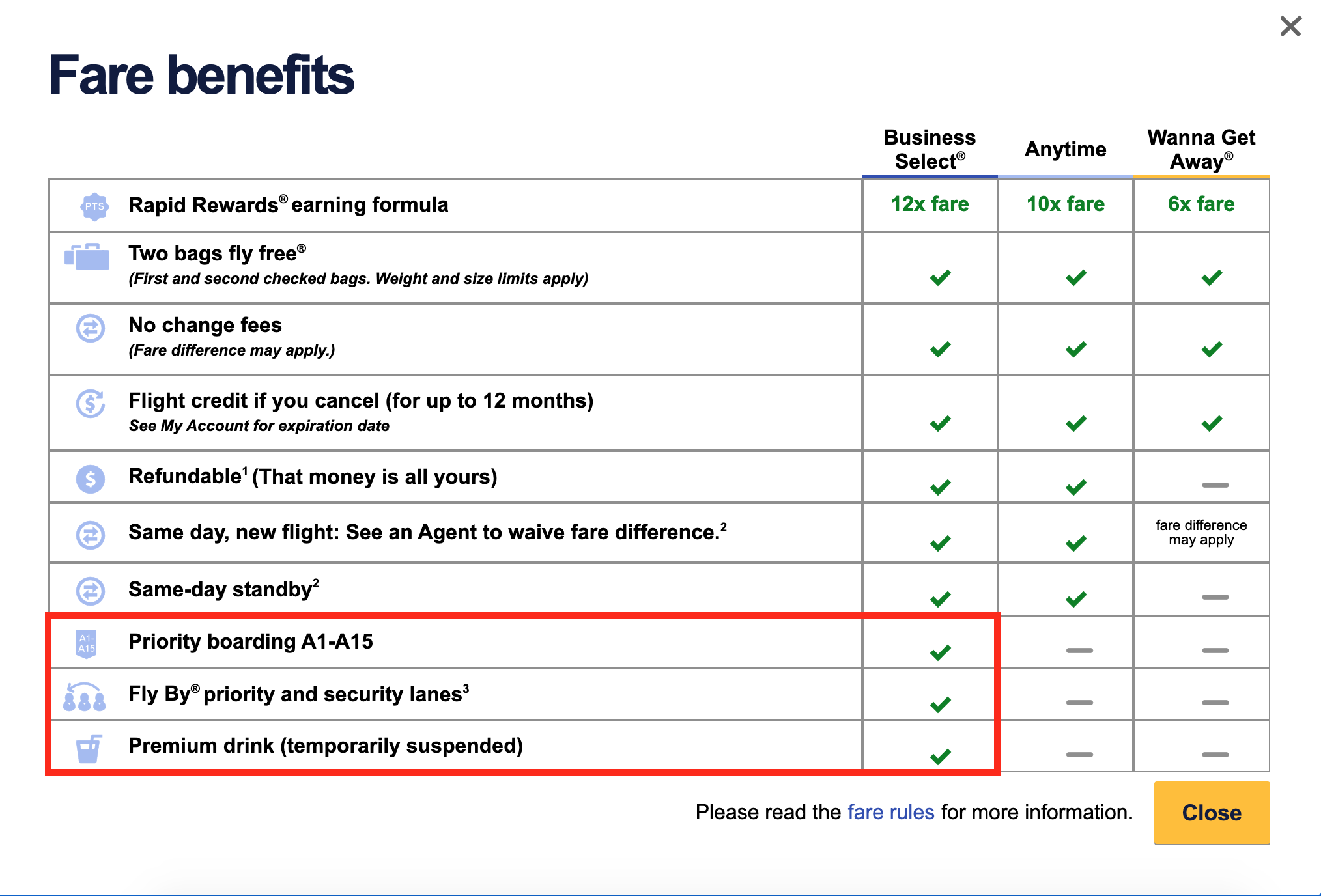 Southwest Business Select 알아보기 - Fly with Moxie Travel Blog